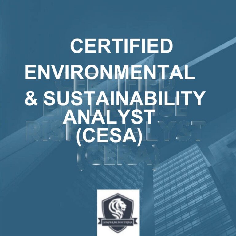 Certified Environmental and Sustainability Analyst (CESA) – AFMA